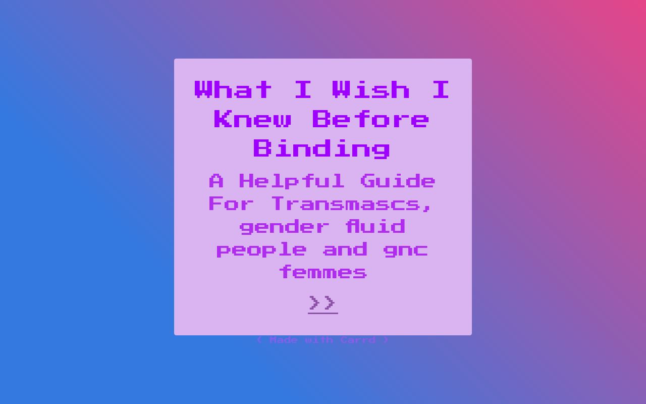 Safe Binding for Dummies